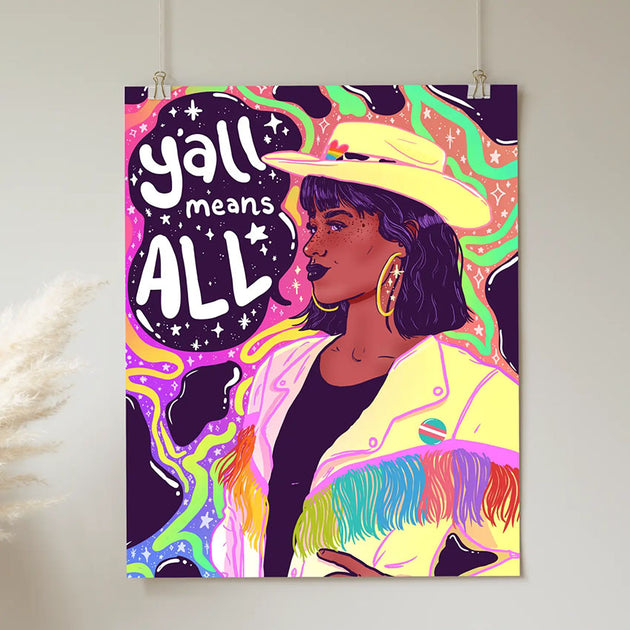 Y'all Means All, Art Print – Trans Tool Shed