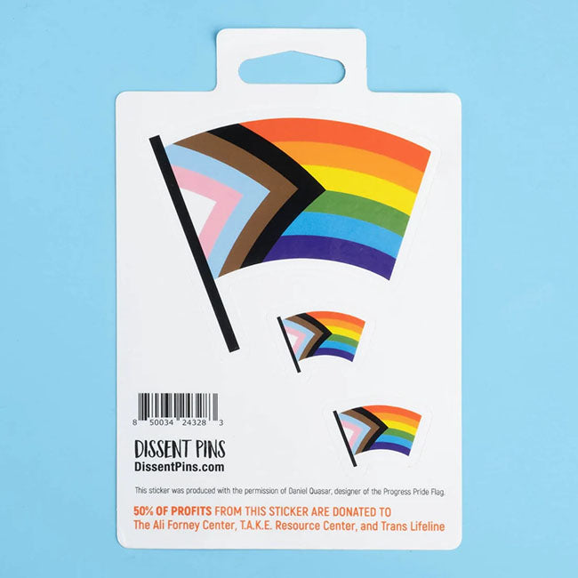 Sticker: Progress Pride Flag – Trans Tool Shed