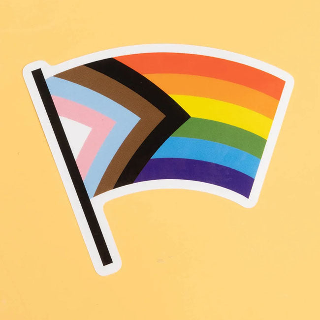 Sticker: Progress Pride Flag – Trans Tool Shed