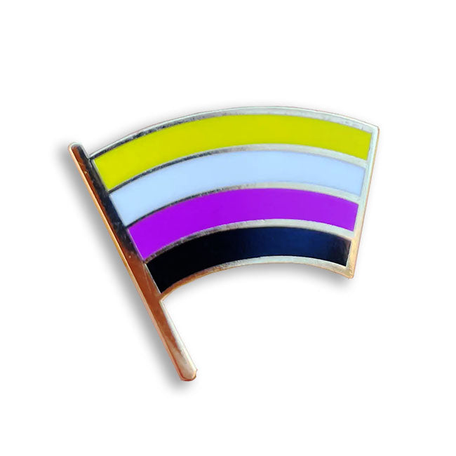 Nonbinary Flag Enamel Pin – Trans Tool Shed